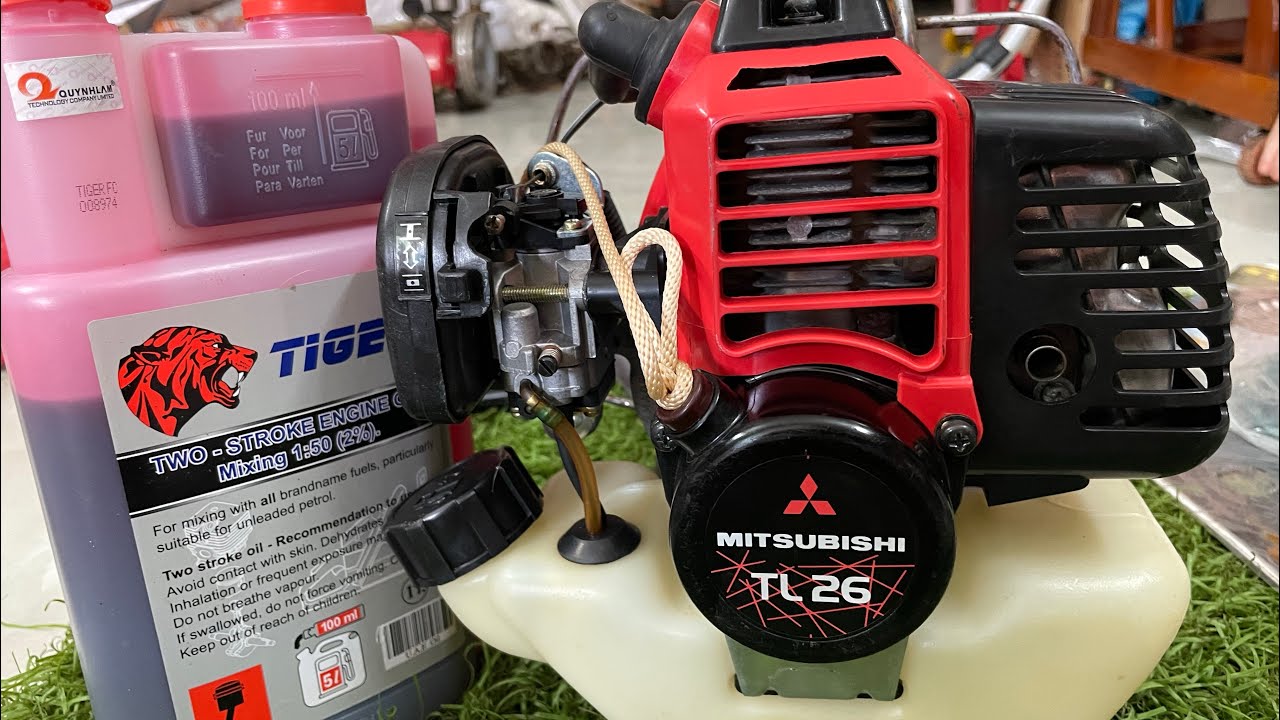 Máy Cắt Cỏ Mitsubishi TL26 Nòng 33li (26cc) Zin Nguyên Bản Nhật Đẹp 99% ...
