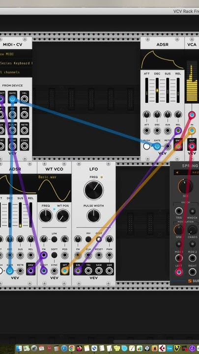 My Sound Design on VCV Rack 2 : Lo-fi Pluck - YouTube