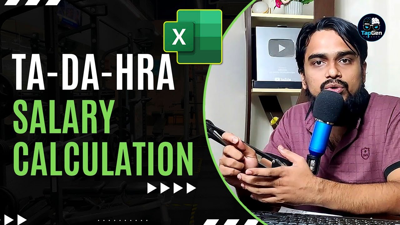 Excel: Calculate TA/DA, HRA & Total salary | MS Excel Bangla Tutorial ...