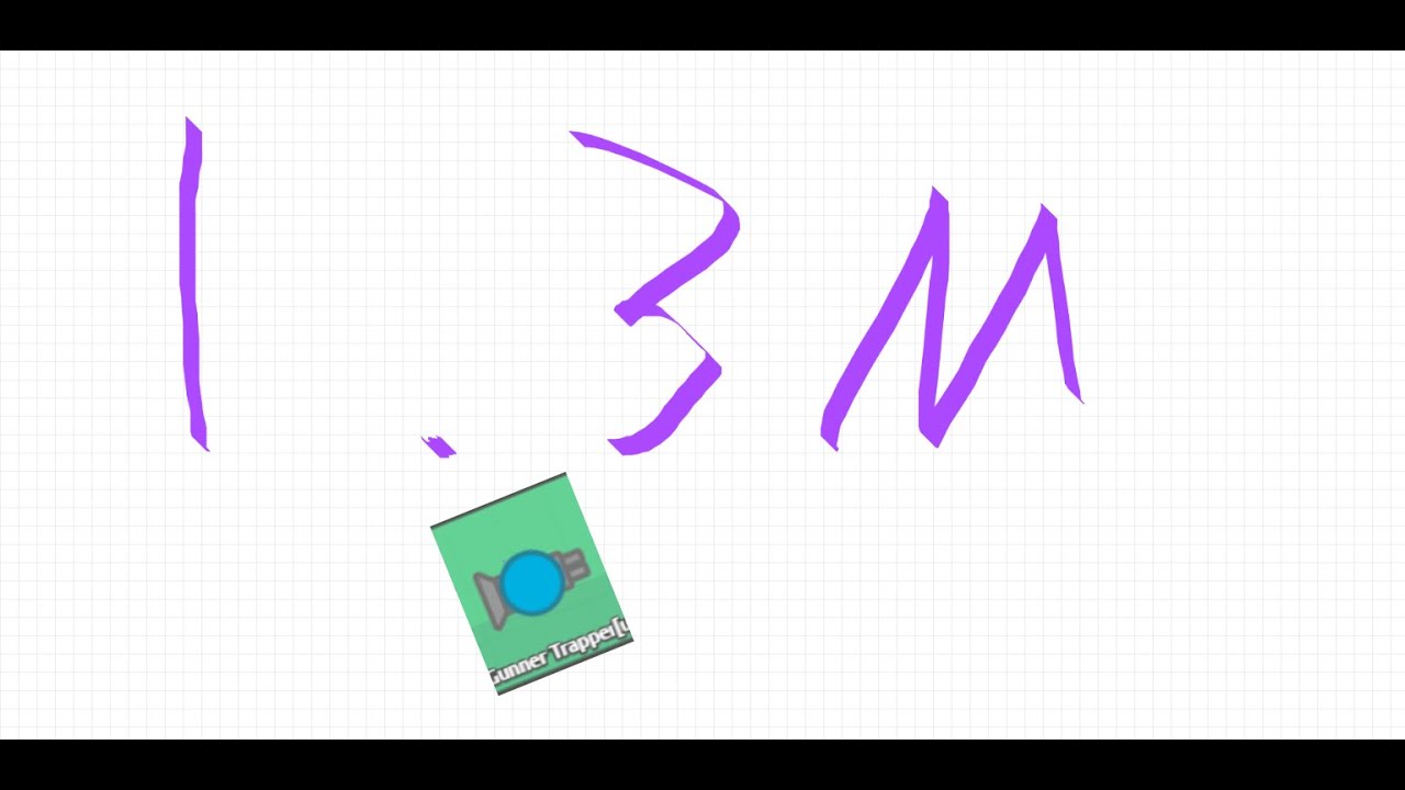 Arras.io Gunner trapper 1.3m - YouTube