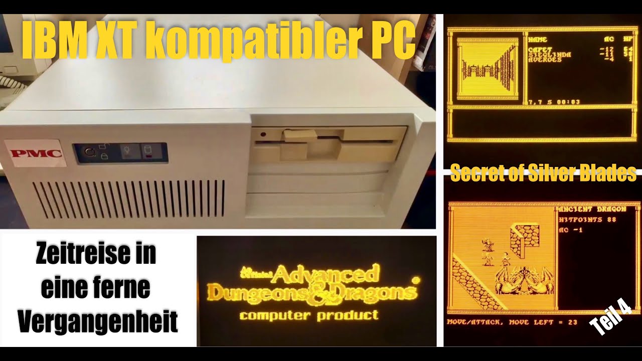 (RP) IBM XT kompatibler PC meets Commodore 1404 Bernstein 📺 LetsPlay ...