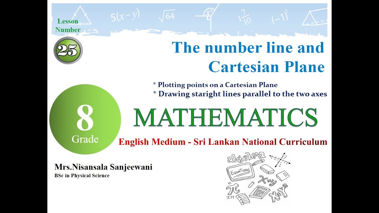 The Number Line and Cartesian Plane Grade 8-25th lesson (PartII ...