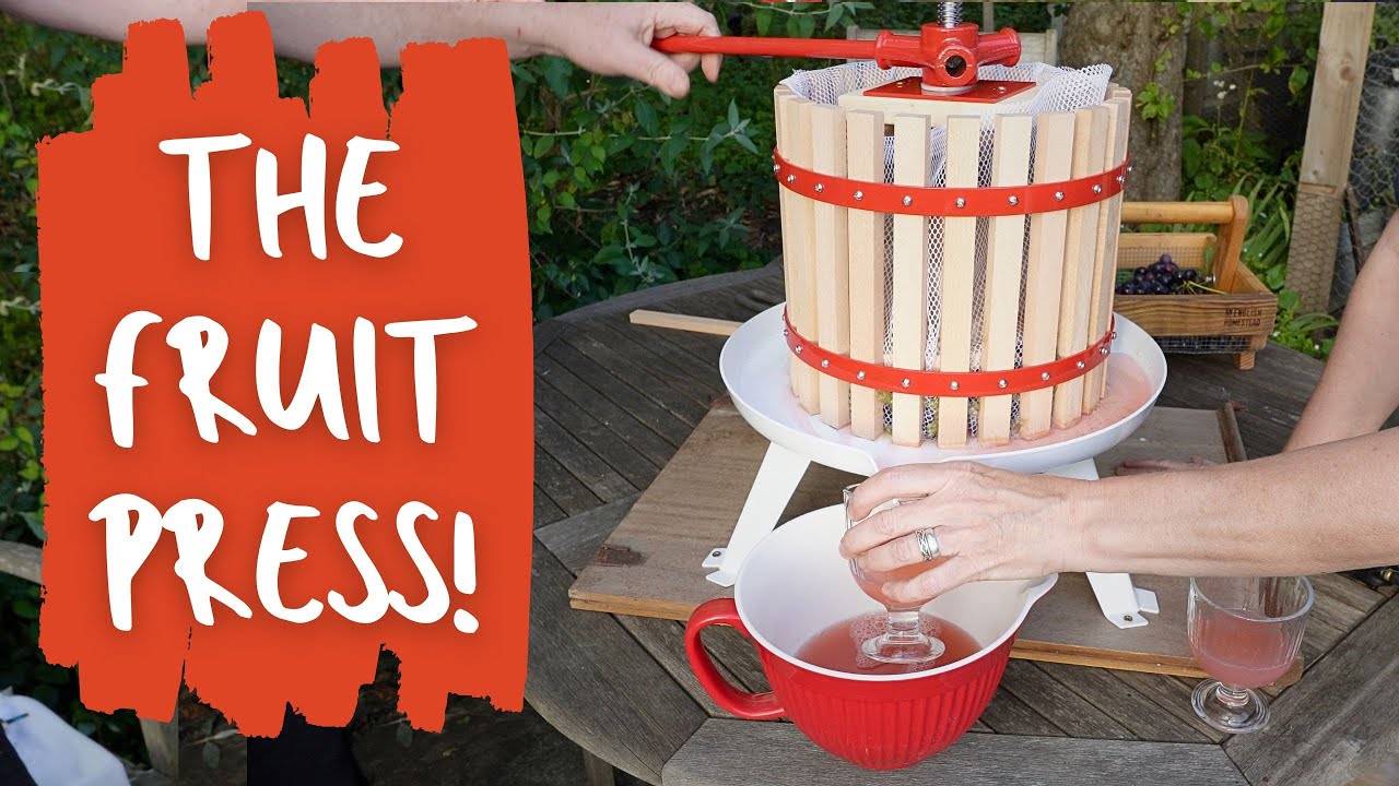 HOW TO BUILD AND USE A FRUIT PRESS! - YouTube