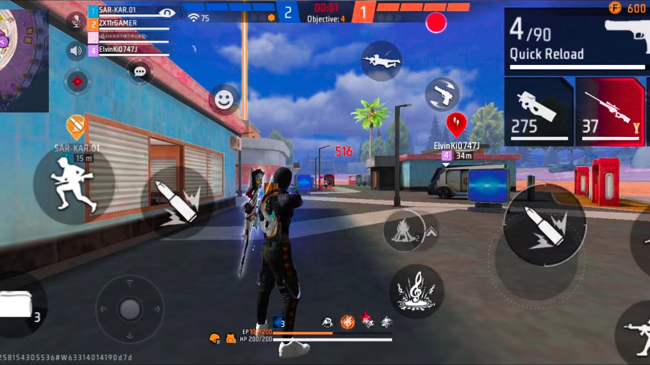 freefire, New gameplay video, full video in mobile gameplay, 2k 4k 8k ...