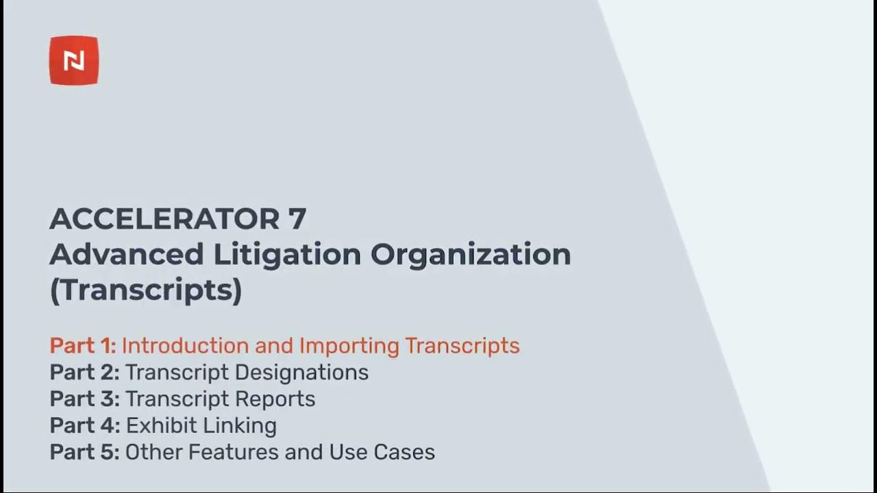 Deposition Transcript Software – How to Import Transcripts (Part 1 ...