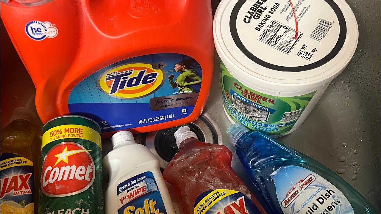 [ASMR] tide liquid detergent |Baking Soda||comet|| dishsoap ||| Softs ...