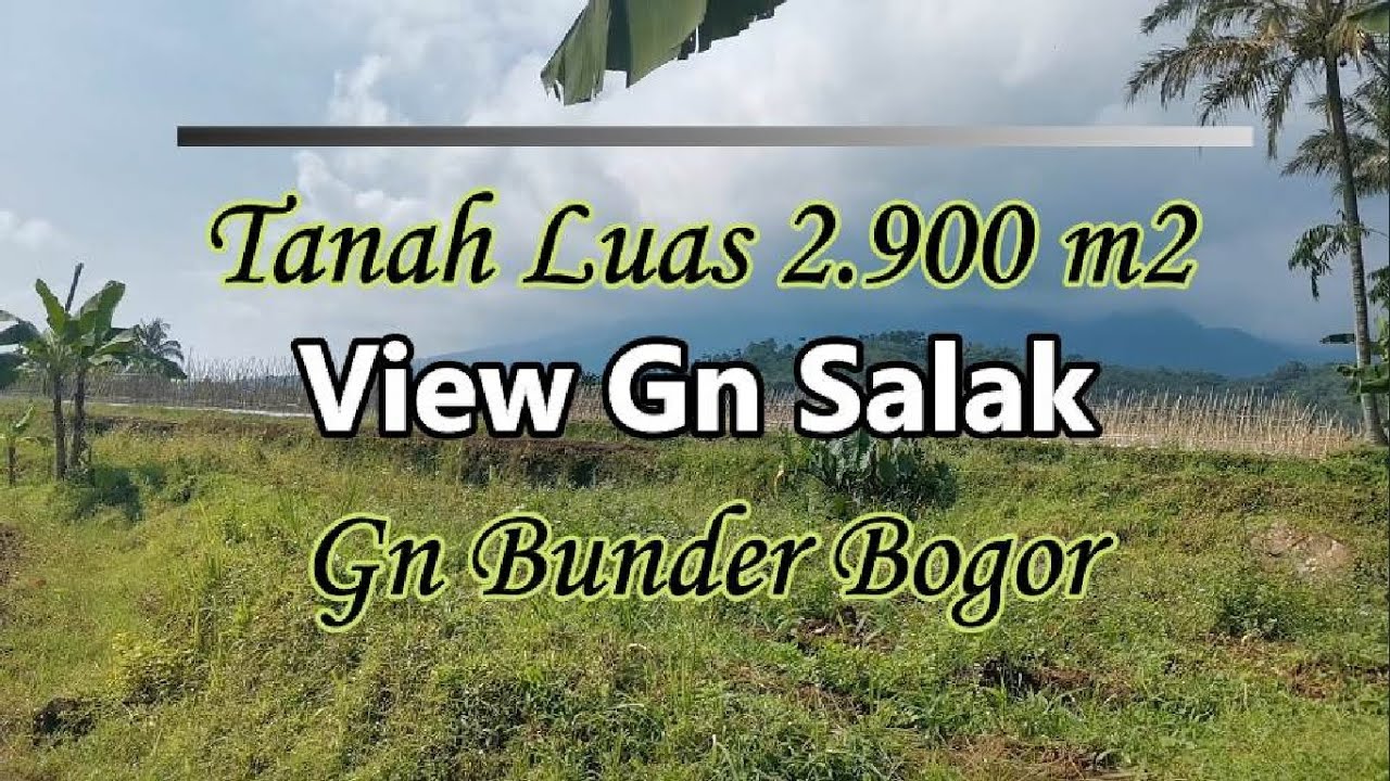 Tanah Murah di Gn Bunder Pamijahan Bogor Luas 2.900 m2 - YouTube