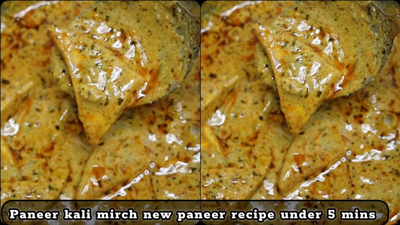 Paneer kali mirch,new paneer recipe under 5 mins|paneer recipes|paneer ...