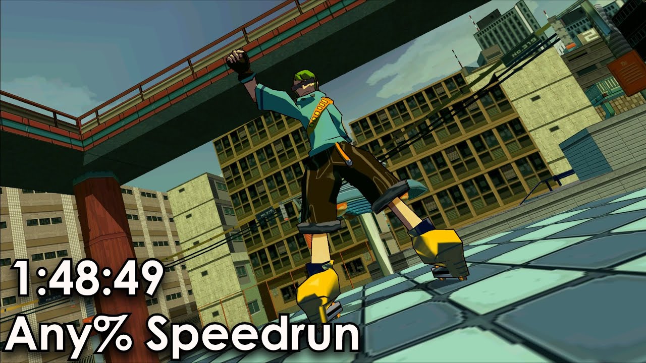 Jet Set Radio Future | Any% Speedrun | 1:48:49 | CXBX Emulator - YouTube