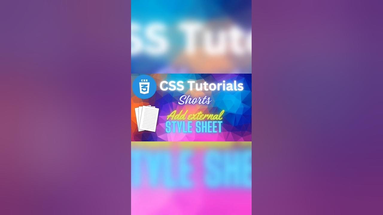 How To Add Style Sheet To The Html Page Css Html Coding Learncss Html Css Tutorial