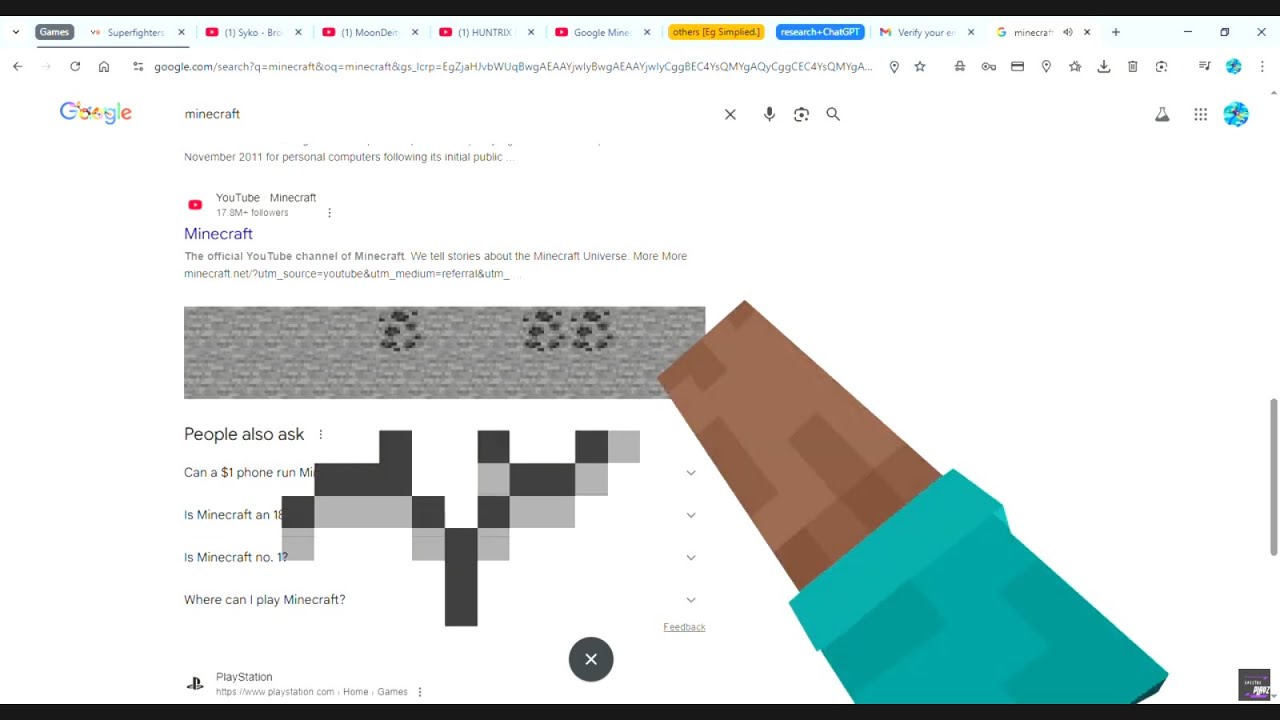 NEW MINECRAFT ON GOOGLE EASTER EGG!!! TRY IT NOW BEFORE ITS TOO LATE ...