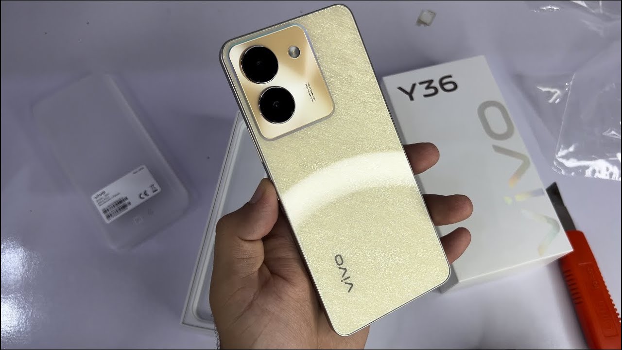 Vivo Y36 2023 New Model Unboxing in Vibrant Gold Color - YouTube