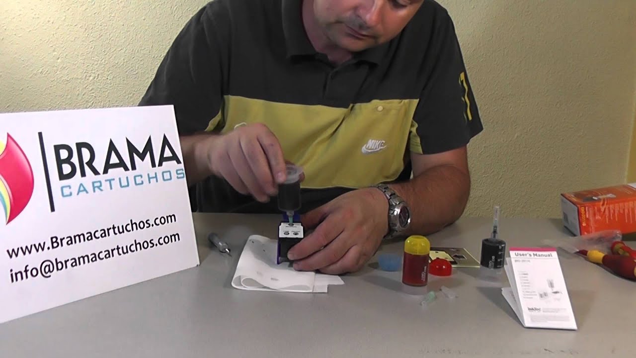 Como Recargar los cartuchos Canon CL511 CL513 CL211 Cl811 Cl-511 CL-211 ...