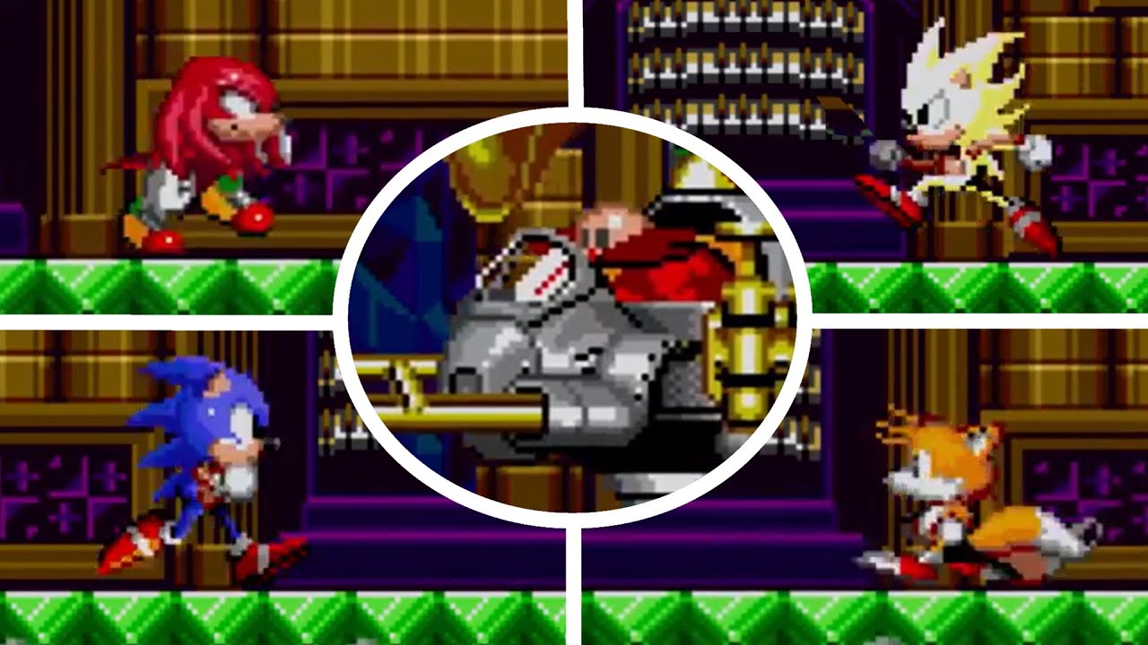Sonic the Hedgehog 2: Secret Boss (All Characters) - YouTube