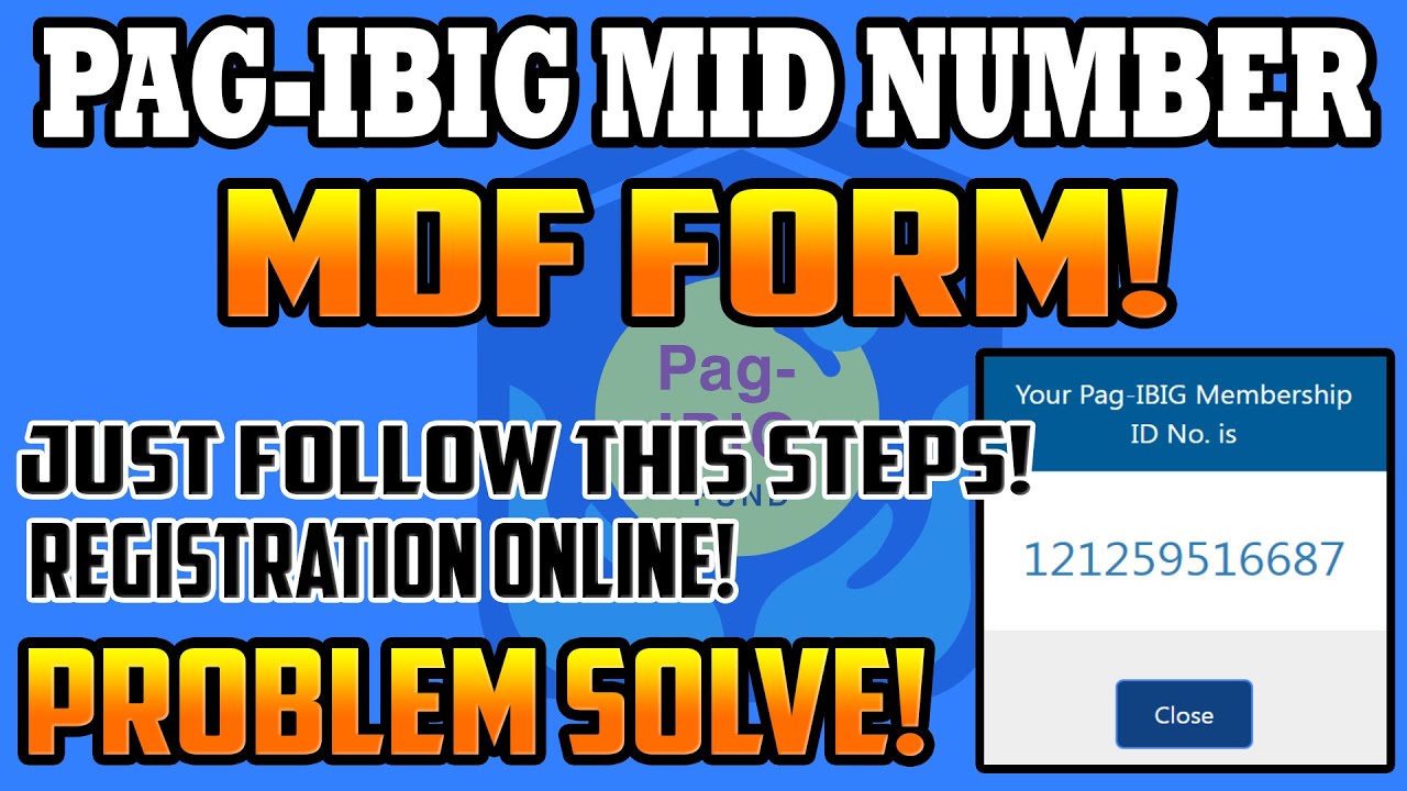 PAG IBIG MID NUMBER ONLINE REGISTRATION UPDATED 2021 HOW TO GET pag-ibig-mid-number-online-registration-updated-2021-how-to-get