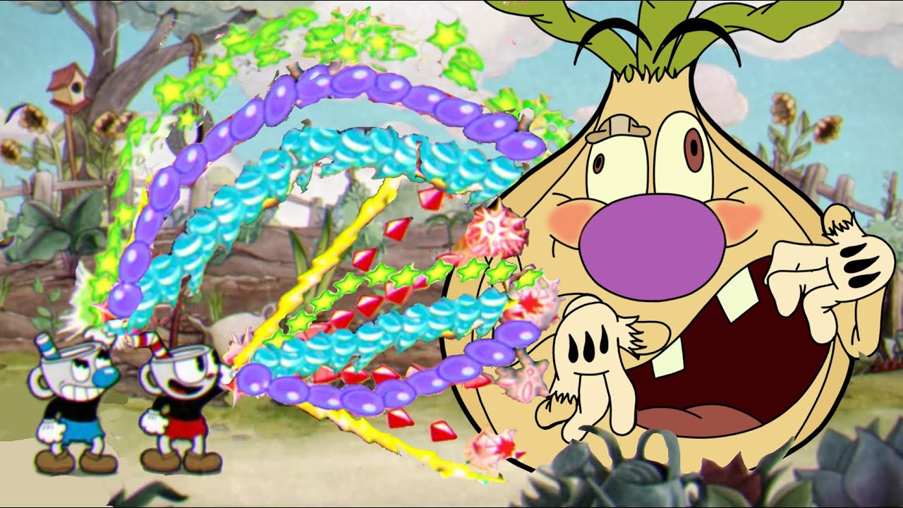 Cuphead - Two Players VS All Bosses Using All Weapons Together With ...