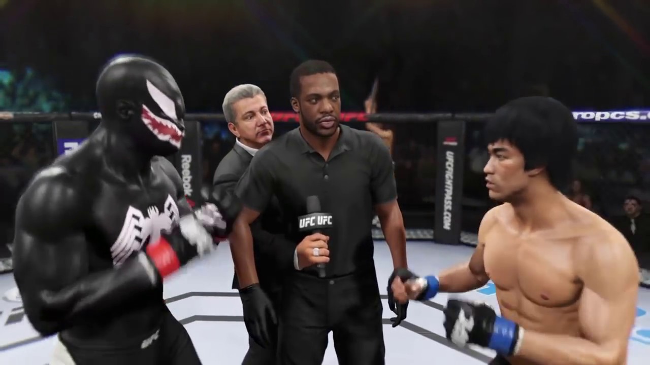 Venom vs. Bruce Lee (EA Sports UFC 2) - CPU vs. CPU - Crazy UFC 👊🤪 ...