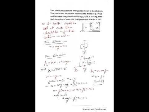 IIT JEE Mains and Advanced Block on Block Friction Problems #neet #jeemain #jeeadvance #physics ...