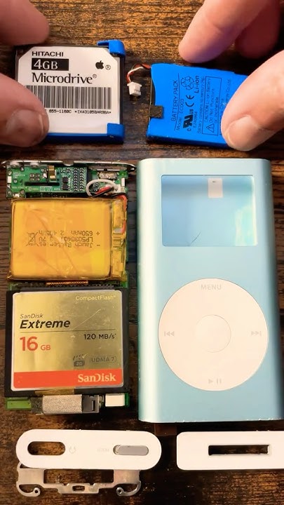 iPod Mini storage & battery upgrade - YouTube