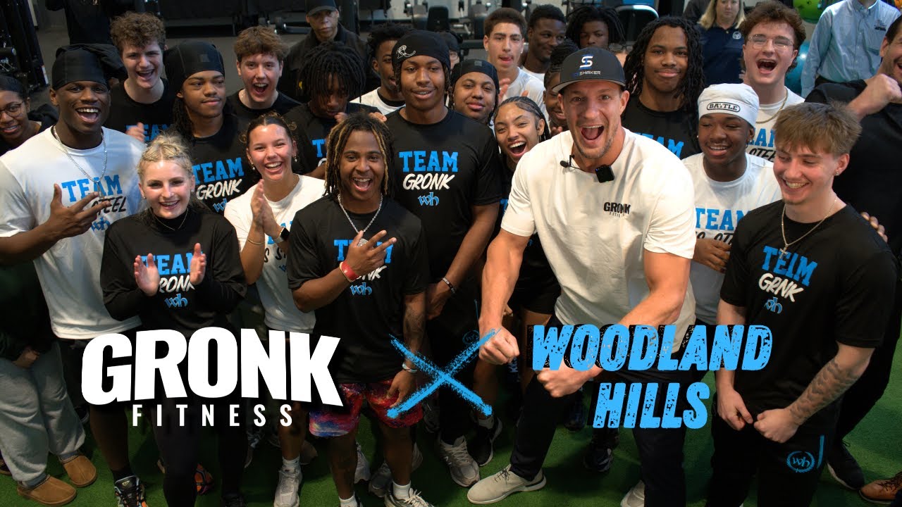 Rob Gronkowski GRONKS out his old High School Gym - YouTube