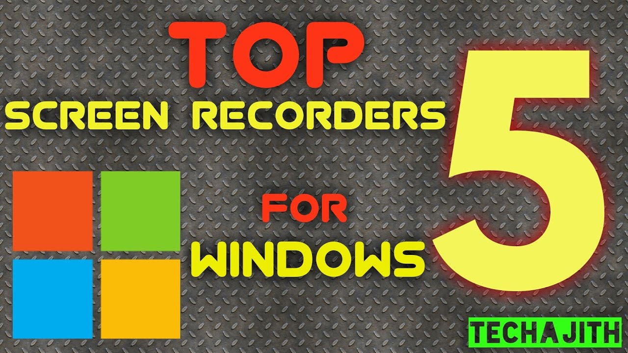 Top 5 screen recorders for windows(free trail version) - YouTube