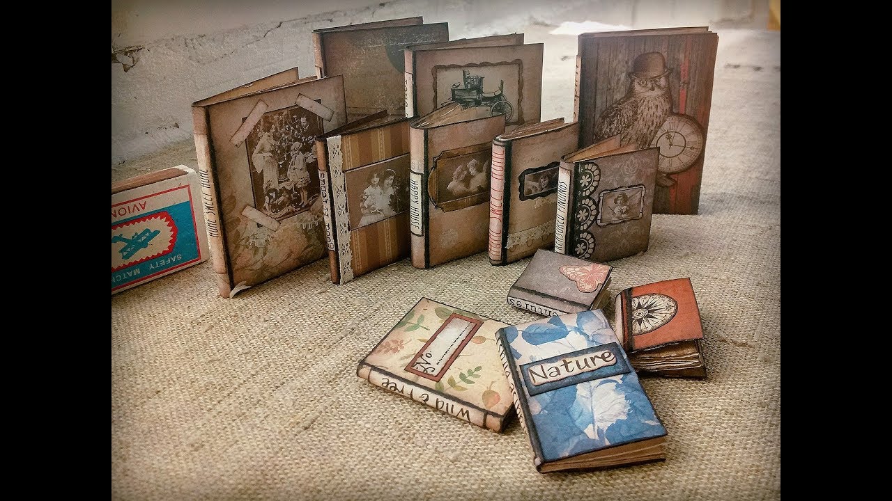 How to make tiny junk journals - YouTube