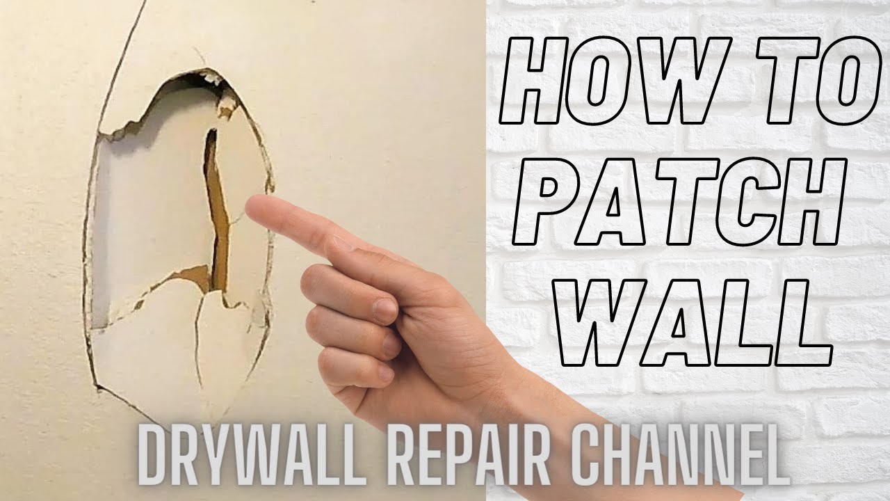 process of repairing a hole in your drywall with an easy DIY sheetrock ...