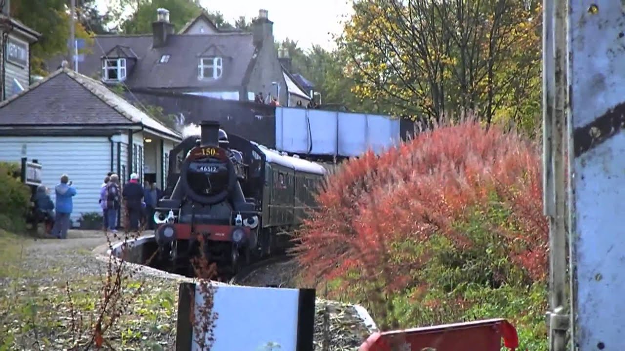Steam Train 46512 Arriving Into Keith Town Station - YouTube