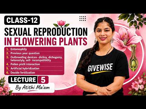 Sexual Reproduction in Flowering Plants L5 | Double Fertilization& Pollen Interaction | Atithi Ma'am