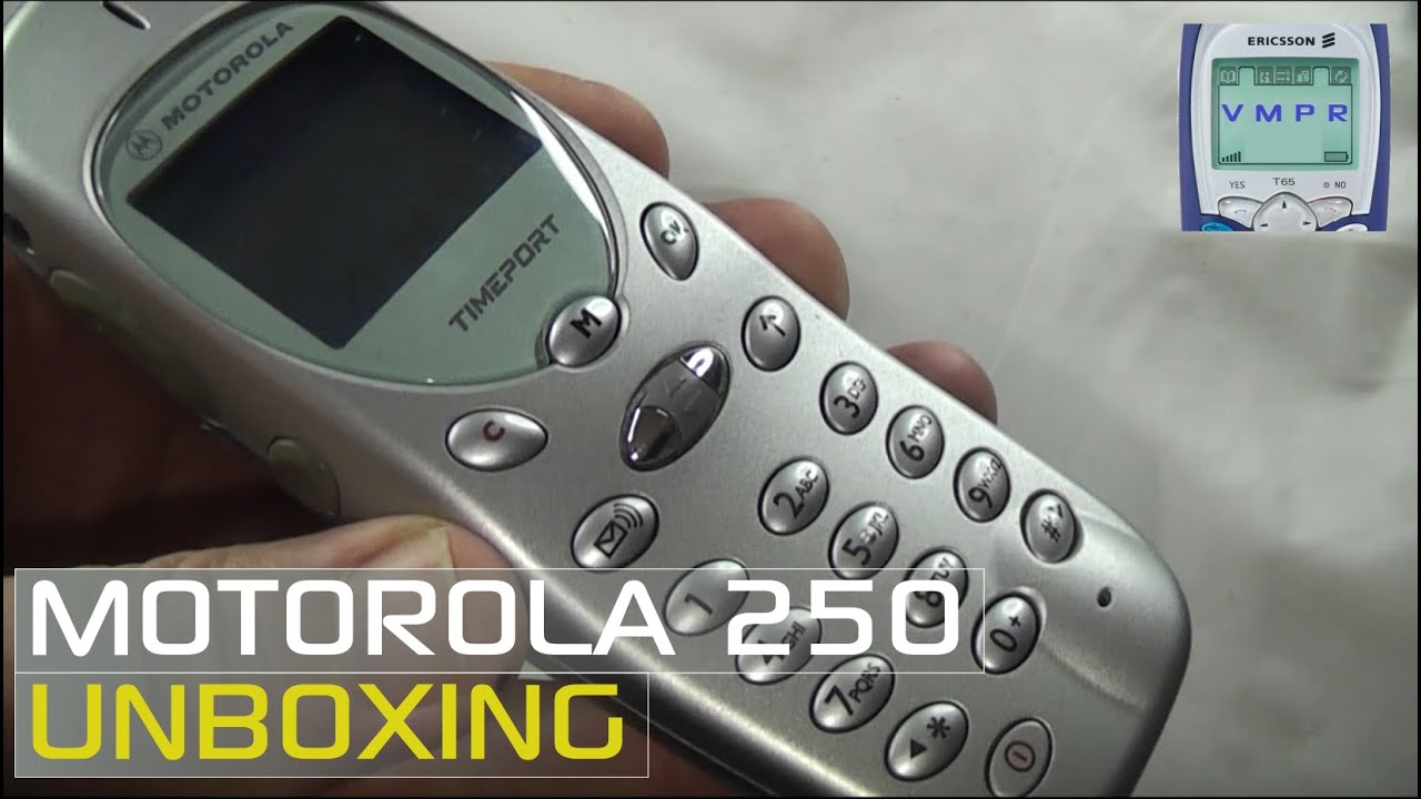 Motorola Timeport 250 Mobile Phone - 'Unboxing'. Released 2001. - YouTube