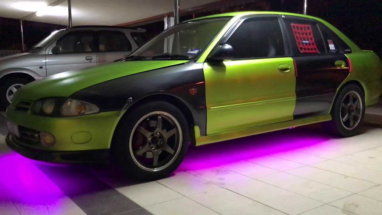 Green Proton GSR on the streets - YouTube