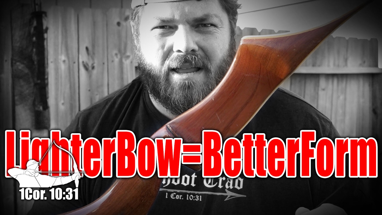 Ben Pearson Recurve Bow, Shooting a lighter bow to improve archery form ...