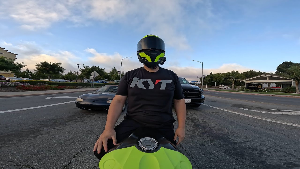 RIDING WITH MY NEW KYT HELMET-CROSSPLANE ASMR - YouTube