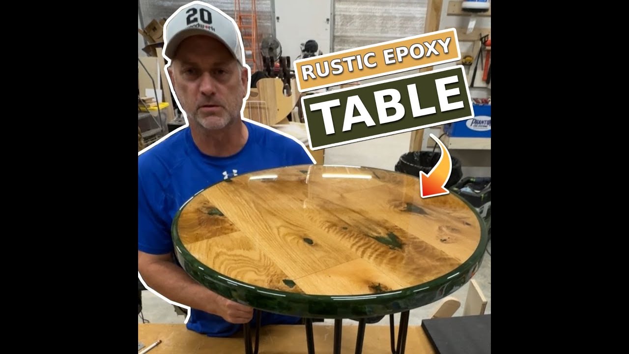 How to Make an Epoxy Rustic Table | DIY Epoxy - YouTube