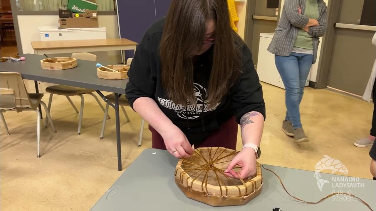 Learning to make Coast Salish Drums - YouTube