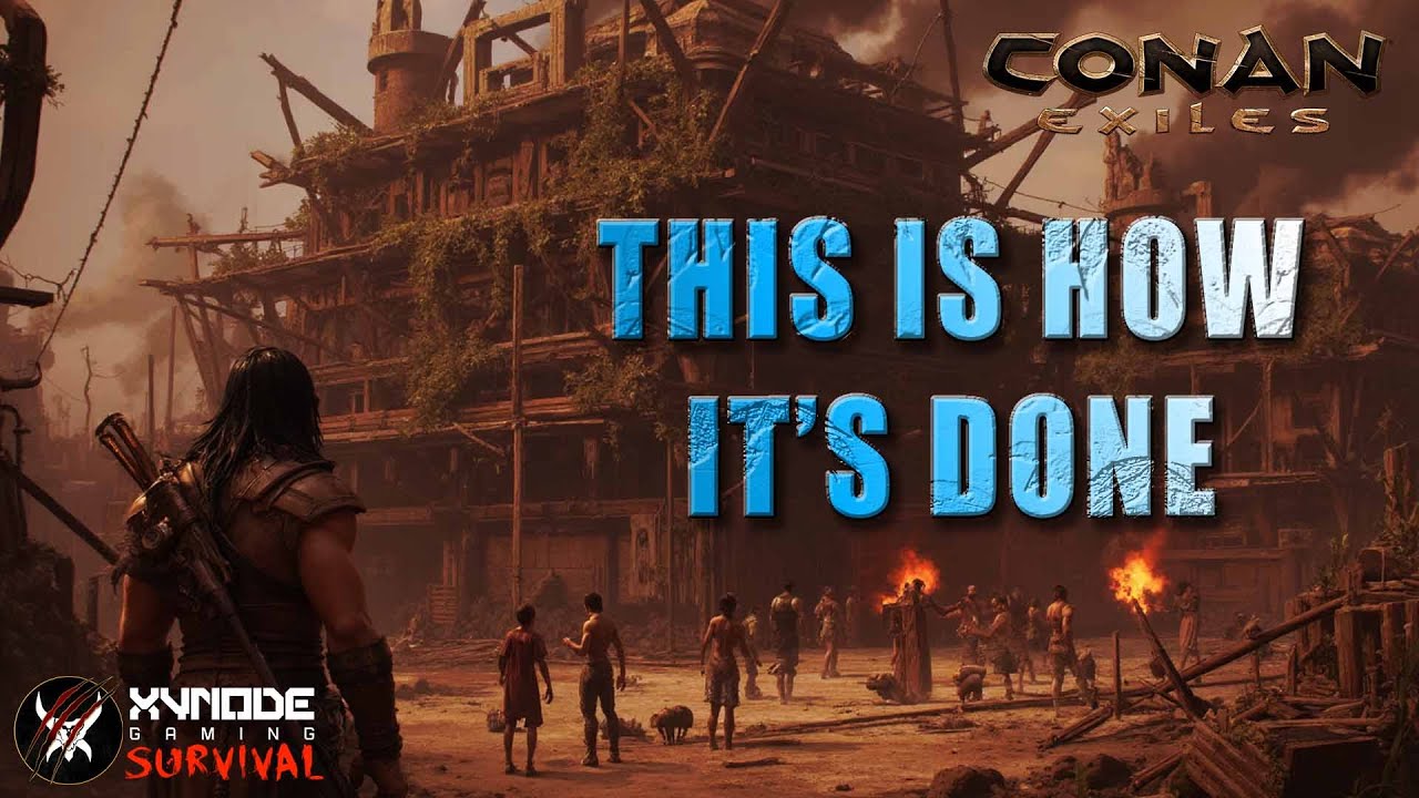 Conan Exiles - Purge base is coming along, now to hunt bosses - Day 4 ...