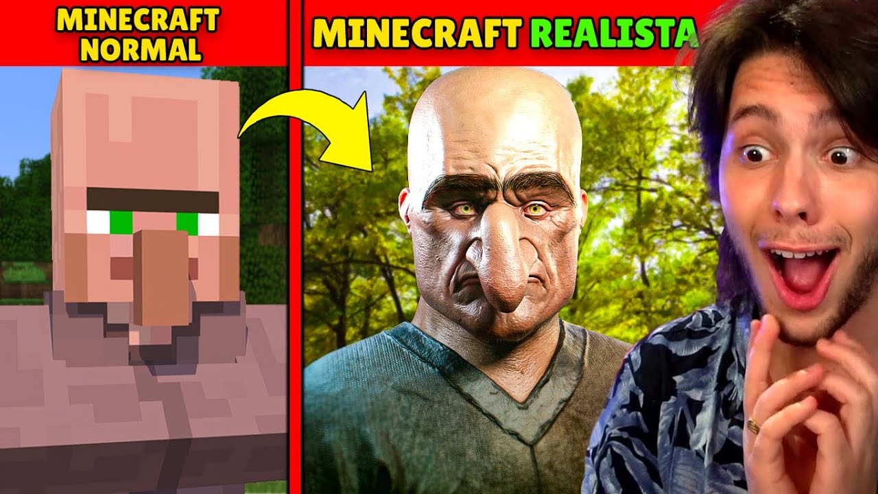 ENCONTREI O MINECRAFT MAIS REALISTA DO MUNDO!! - YouTube