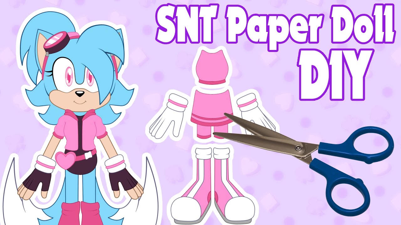 I turned my Sonic OC into a Paper Doll - and you can, too! - YouTube