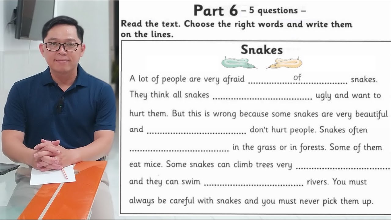 Movers 1 | Test 2 | Reading & Writing | Part 6 - YouTube