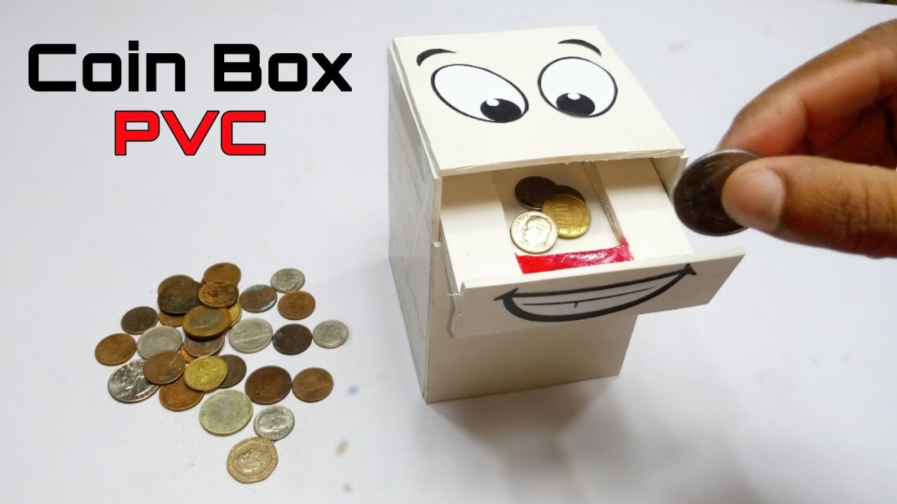 How To Make Coin Box With PVC - YouTube