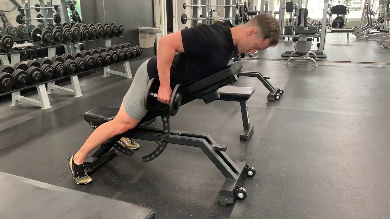 DB Incline Row - YouTube