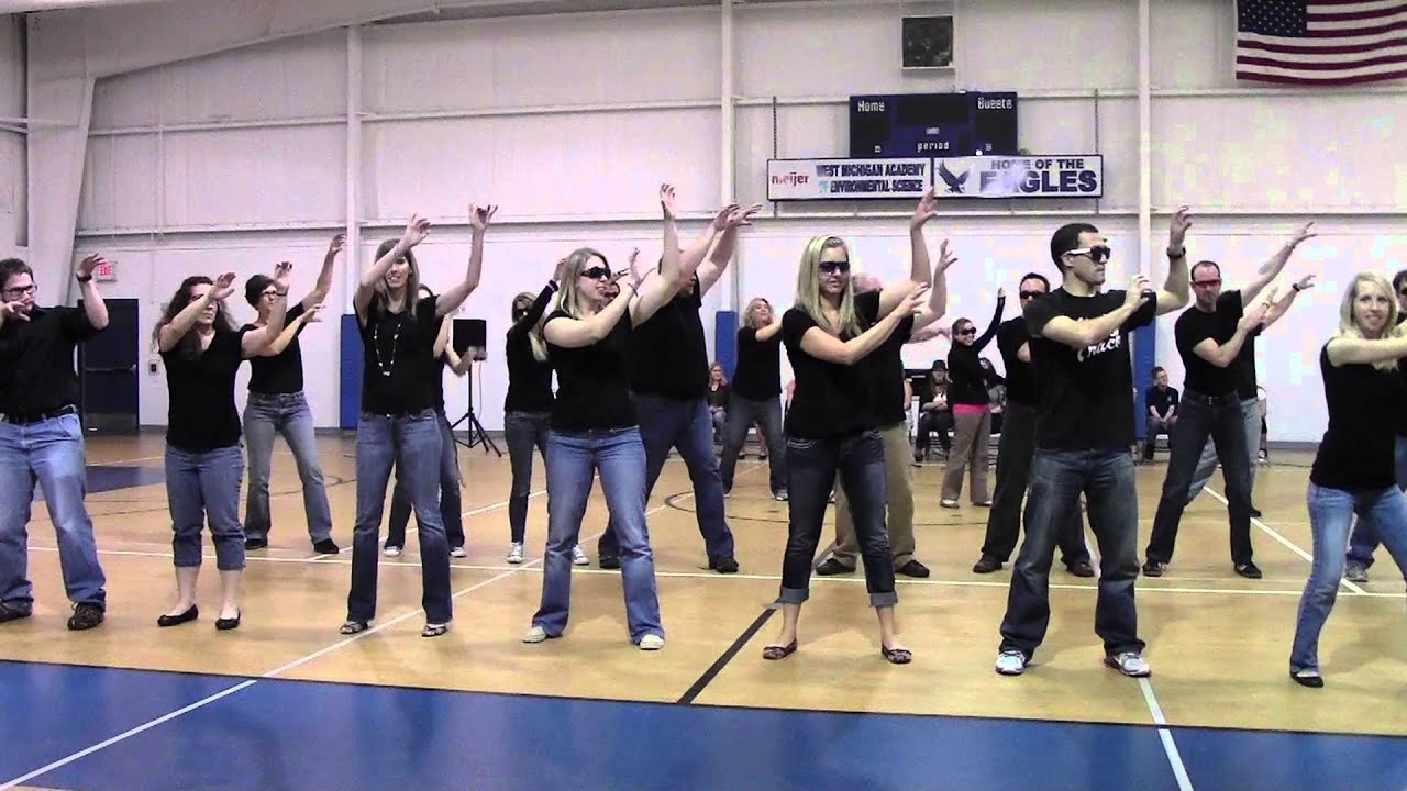 WMAES Talent Show Staff Mock Rock - YouTube