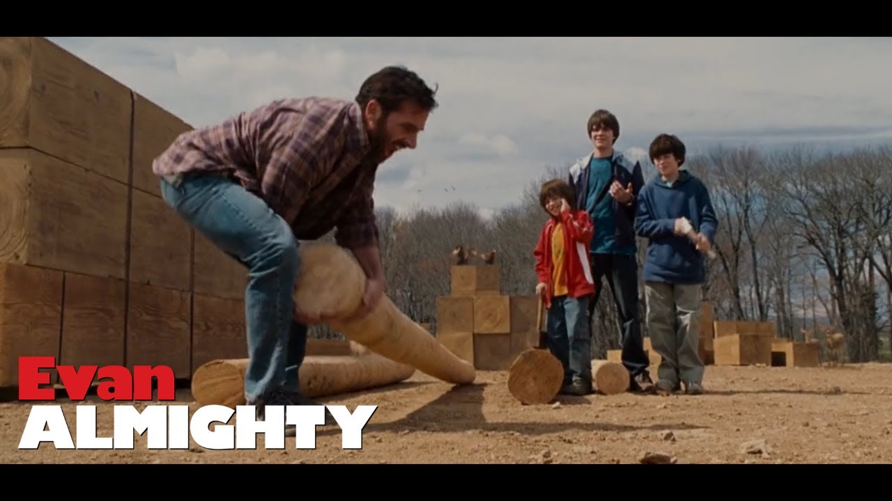 Steve Carell First Time Building an Ark Scene - Evan Almighty 2007 ...