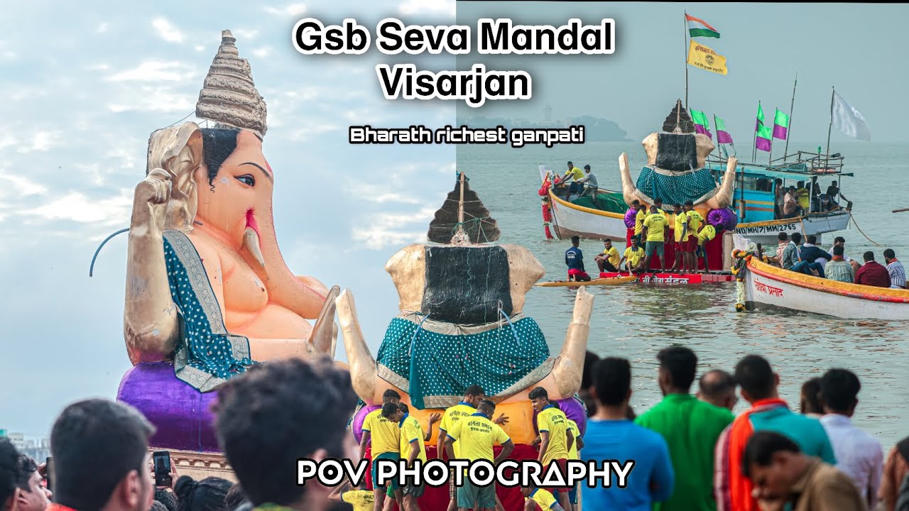 Gsb Seva Mandal Visarjan 2023 | India Richest Ganpati | kumreshgraphy ...