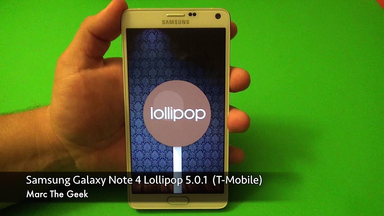 Samsung Galaxy Note 4 Lollipop 5.0.1 T-Mobile Update - YouTube