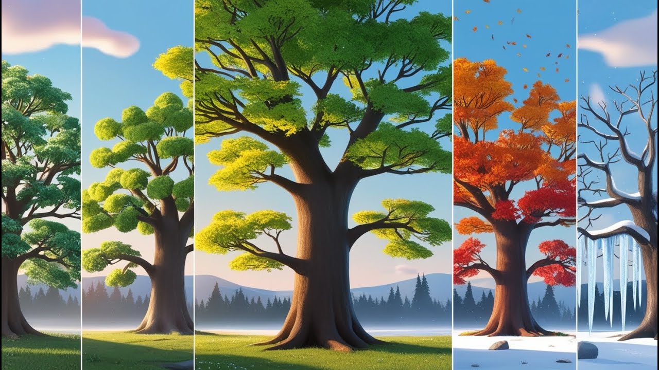 Four season song |"Seasons Change" |kids song | kids fun |kids rhymes ...