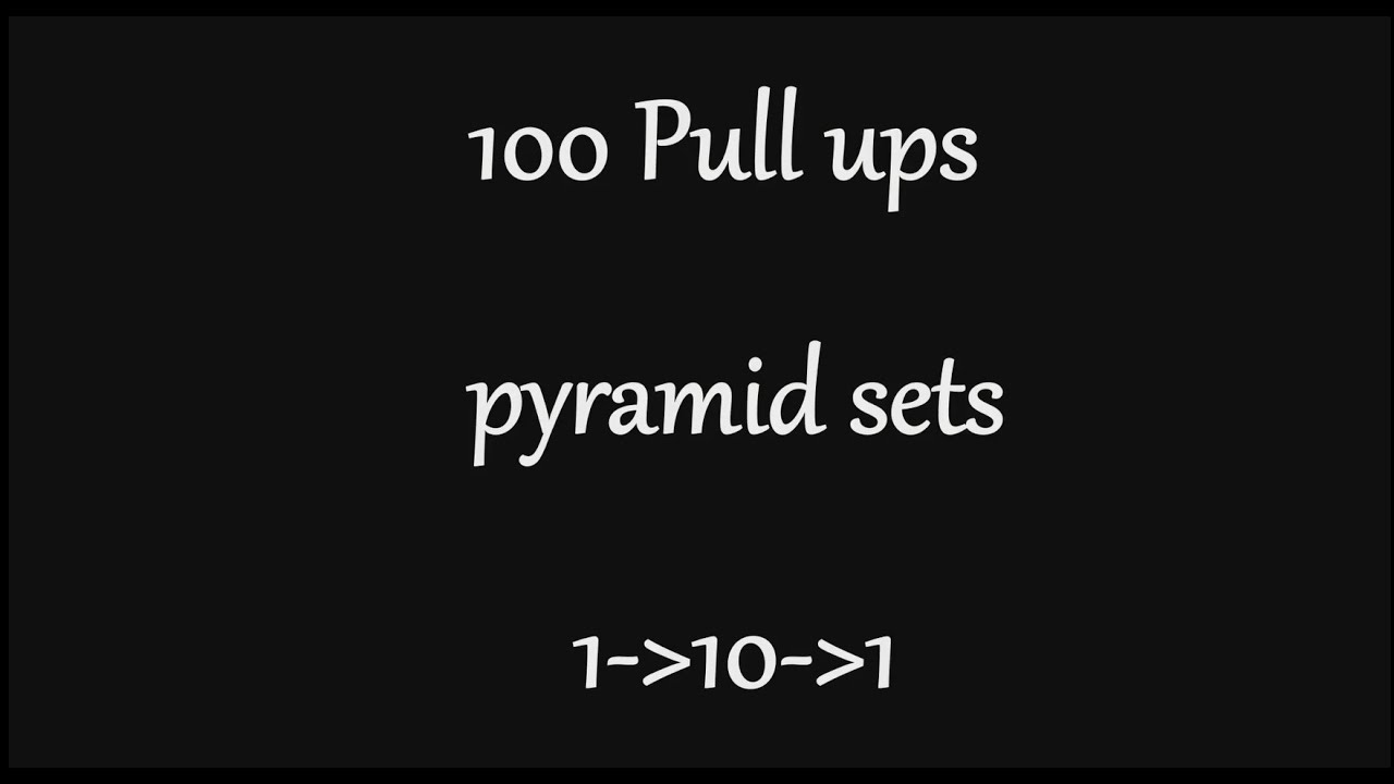 100 Pull-ups pyramid sets 1-10-1 - YouTube