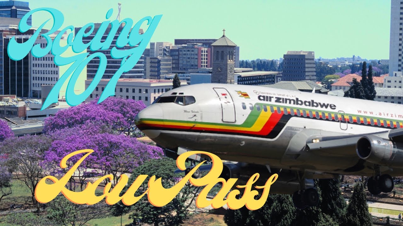 Air Zimbabwe Boeing 707 Low Pass - YouTube