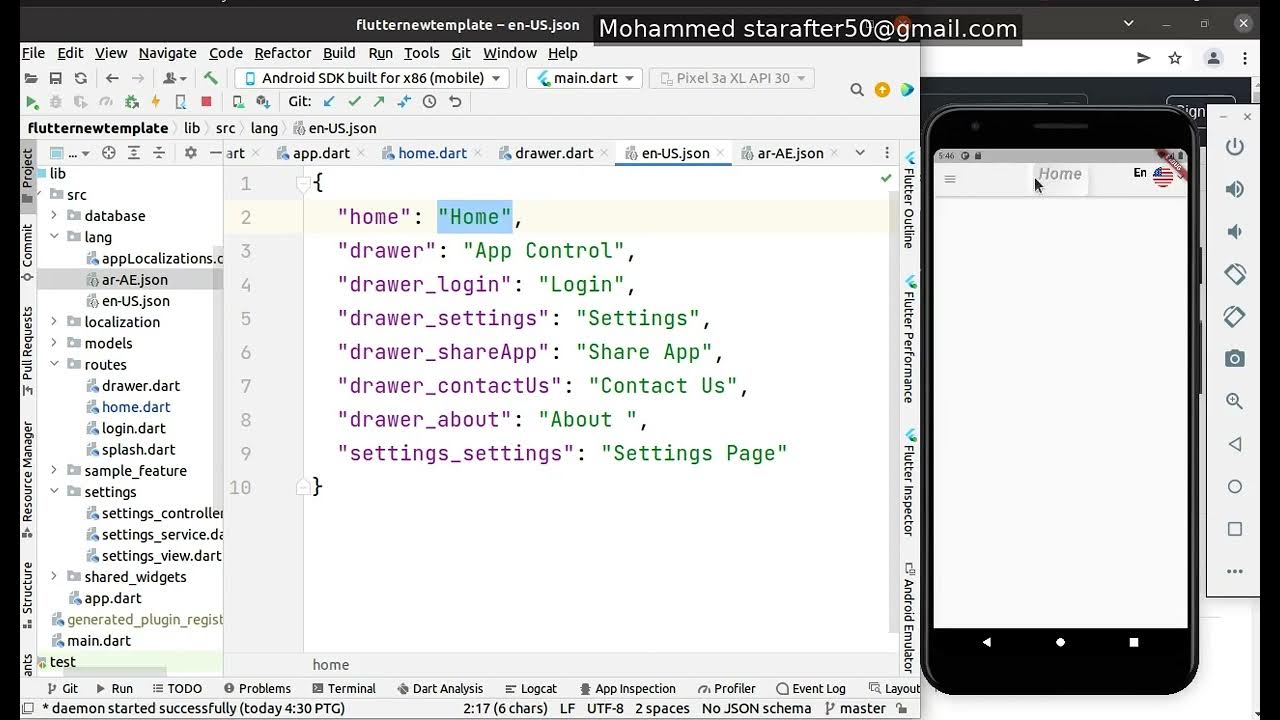 5 flutter 2 5.. Part 2 ..Add multiple languages to your app - YouTube