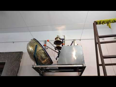 Automatic Arti Temple Drum Bell Machine Installed - YouTube